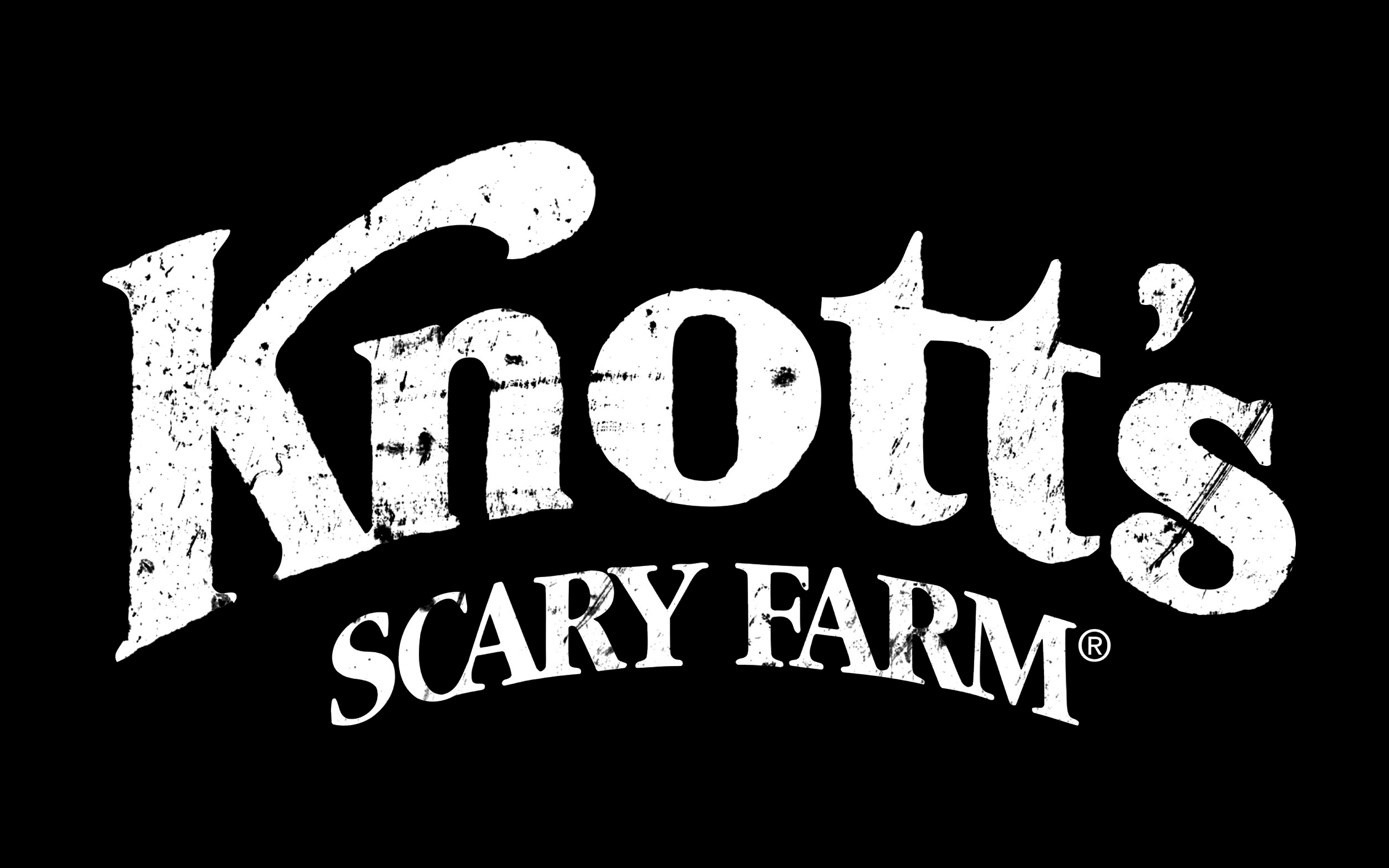 Knott's Scary Farm Logo White - Coaster Kings