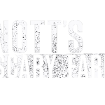 Scary Farm Logo White Font Clear Background - Coaster Kings
